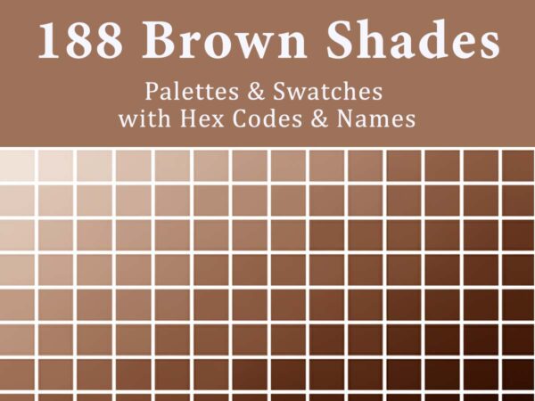 188 Shades of Brown with HEX Codes and Names – Color Palette Guide ...