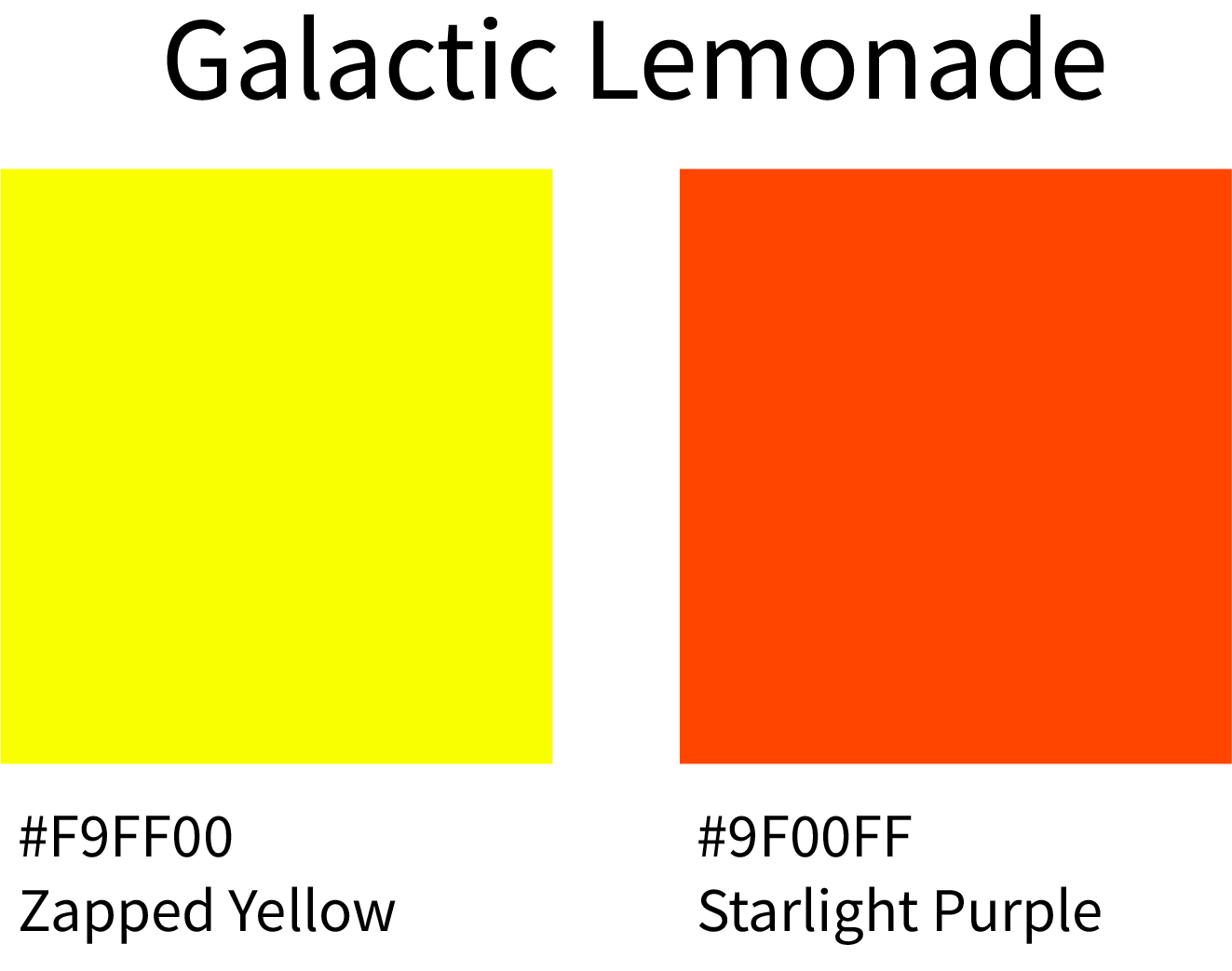 Bright Neon Color Palette Combinations with Hex Codes and Names ...