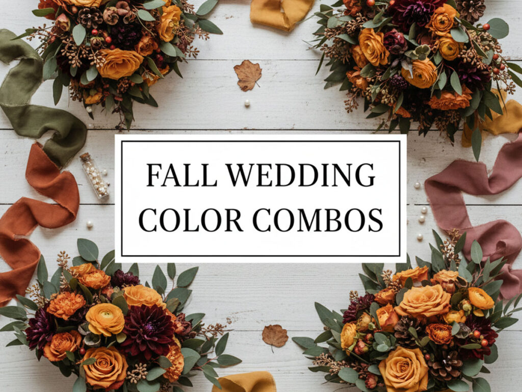 Fall Wedding Color Combos: Elegant Autumn Color Schemes & Palettes ...