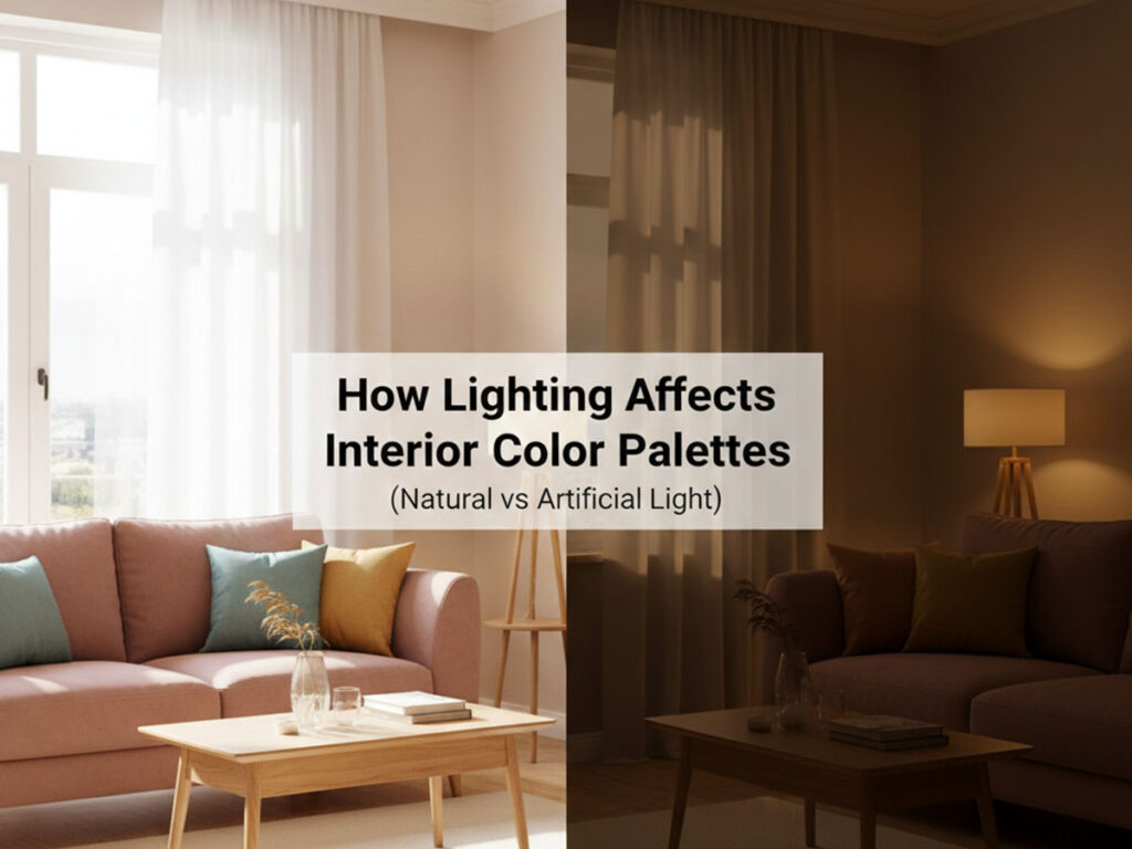 How Lighting Affects Interior Color Palettes (Natural vs Artificial ...