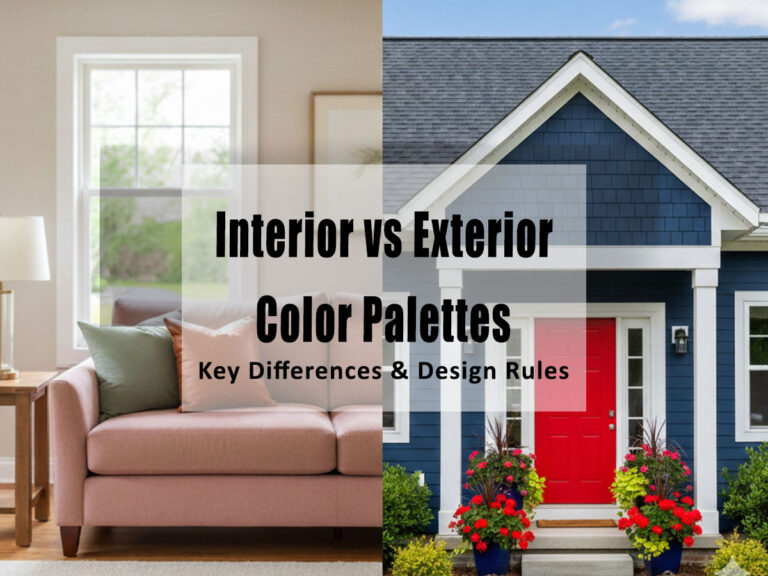 Interior vs Exterior Color Palettes: Key Differences & Design Rules ...